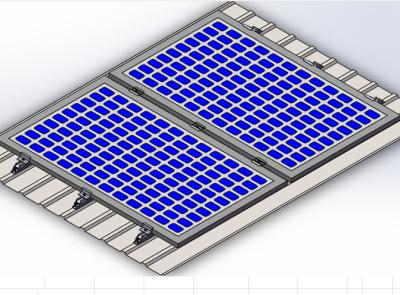 China Portable Easy Installation Metal Roof Solar Mounting Systems With 10 Years Warranty for sale