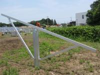 China Large Scale Economical Solar Ground Mount System Pile Driven Solar Racking Rails for sale