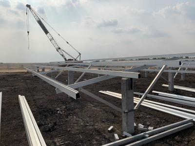 China Ground Solar Mounting Racks Anodized Aluminum 6005- T5 Material Solar Panel Support for sale