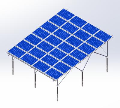 China Aluminum Solar Ground Mount System Solar Panel Rack Pv Mounting Systems for sale