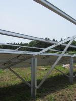 China Silver Anodized Solar Ground Mount System / Solar Energy Systems Single Pole for sale