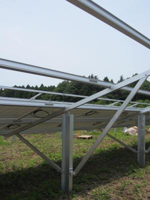 China Silver Anodized Solar Ground Mount System / Solar Energy Systems Single Pole for sale
