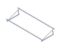 China Concrete Flat Roof Solar Mounting System Home Solar Aluminum Panel Mounting Structure for sale