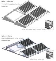 China Framed Ballasted Solar Mounting Systems PV Module Support Rack No Roof Penetration for sale