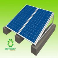 China Simplest Design Flat Roof Solar Mounting System Aluminum PV Panel Bracket for sale