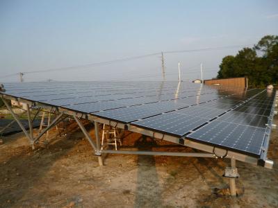 China Aluminum Solar Panel Mounting System PV Panel Support Structure Easy Installation for sale