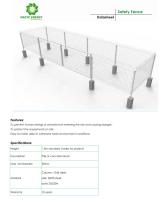 China Engineered Galvanized Wire Fence Panels With Concise Structure Applied Crowd Control for sale