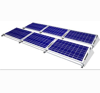 China Highly Flexible Flat Roof Ground Mount Solar PV Mounting Systems Anodized Alumiunm for sale