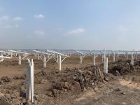 China Aluminum Rails Solar Panel Ground Mounting Systems With Cement Foundation for sale