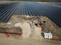 China Aluminum Rails Solar Panel Ground Mounting Systems With Cement Foundation for sale
