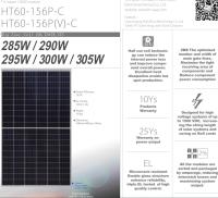 China Solar Power System Solar PV Panel Home Use Inverter And Mounting Structure for sale