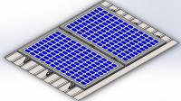 China Solar Power System Solar PV Panel Home Use Inverter And Mounting Structure for sale