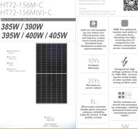 China PID Resistant Mono 400W Photovoltaic Solar Energy Panel for sale