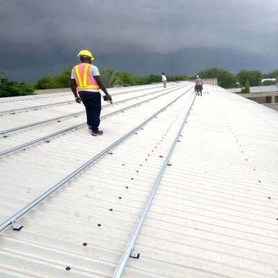 China Pre Assembled Solar PV Mounting Systems For For Pitched Metal Roofs for sale
