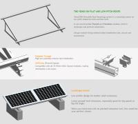 China Anodized SUS304 Tripod Flat Roof Solar Mounting System for sale