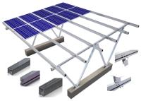 China 5 10 Degrees Tilting Concrete block Carport Solar Systems for sale