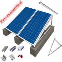 China No Penetration  Solar Bracket Aluminum Structure Rooftop Ballasted Solar Mounting Ballasted Solar Mounting Systems for sale
