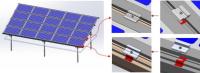 China Aluminum Solar Panel Mounting System Support Structure Ground Mount Screw    Solar Off Grid System  Rail Clamp for sale