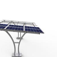 China Customized Logo Solar Bracket Pole Mount Natural Color For Ground Or Open Field for sale