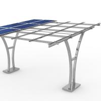 China Customized Logo Solar Bracket Pole Mount Natural Color For Ground Or Open Field for sale