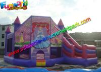 China Disney Princess Inflatable Bouncer Castle Slide Yellow Waterproof for sale