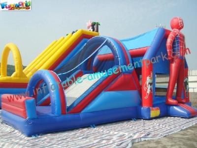China ISO Popular Spiderman Combo Inflatable Bouncer Slide For Pool for sale