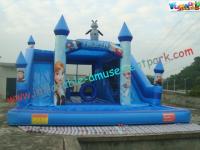 China Forzen Inflatable Combo Moonwalk Bouncer Pool Slide 10x8x5.2m Commercial Grade for sale