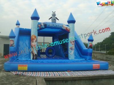 China Forzen Inflatable Combo Moonwalk Bouncer Pool Slide 10x8x5.2m Commercial Grade for sale