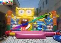 China SpongeBob Inflatable Bouncy Castle 6x6x2.5m PVC Tarpaulin Bounce House for sale
