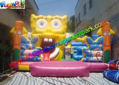 China SpongeBob Inflatable Bouncy Castle 6x6x2.5m PVC Tarpaulin Bounce House for sale