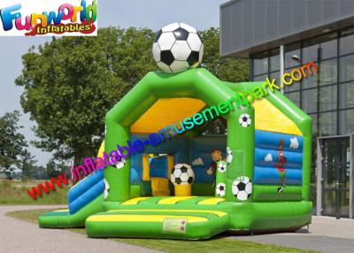 China FIFA World Cup Inflatable Kids Bouncer Slide Jumping Castle 5.2x6.0x4.8m 12 Kids Capacity for sale