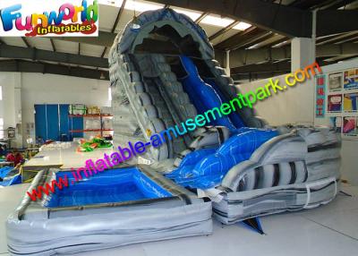 China Kids Inflatable Inflatable Corkscrew Water Slide Yellow For Business for sale
