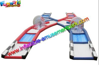 China Cool Challenge Inflatable Human Zorb Ball Race Track , B Cross Race For Outdoor for sale