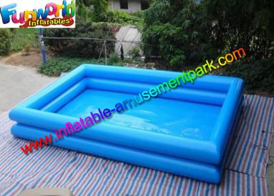 China Heat Sealed Rectangle Inflatable Swimming Pool , 2 Layers Inflatable Water pools for sale