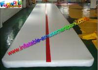 China White Inflatable Tumble Track 12m x 2m Gym Mat Air Track for Sport Game for sale