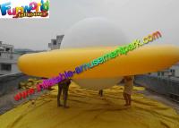 China 0.16mm PVC Inflatable Helium Yellow UFO Saucer Balloon 6m Diameter for Advertising for sale