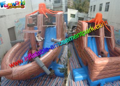China Customized Pirate Ship Commercial Inflatable Slide For Children for sale