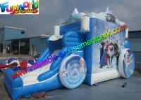 China Frozen Carriage Inflatable Bouncy Castle Slide 0.55mm PVC Commercial Grade for sale