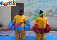 China Adult Inflatable Sumo Wrestling Suit 1.8m H Commercial Grade PVC Sports Game for sale