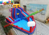 China 0.55mm PVC Tarpaulin Inflatable Water Slide with Pool for Kids and Adults Commercial Grade for sale