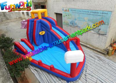 China 0.55mm PVC Tarpaulin Inflatable Water Slide with Pool for Kids and Adults Commercial Grade for sale