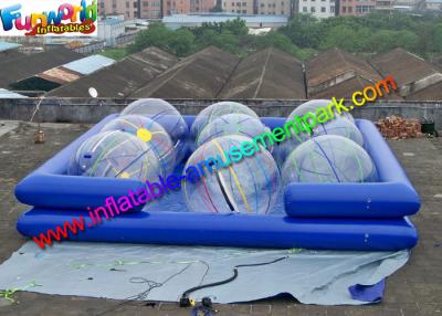 China Heat Sealed Durable Cube Inflatable Water Pools For Water Ball Games for sale
