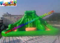 China Commercial Inflatable Water Slide 72ft Long Green Waterproof Outdoor Pool Slide for sale