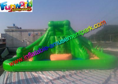 China Commercial Inflatable Water Slide 72ft Long Green Waterproof Outdoor Pool Slide for sale