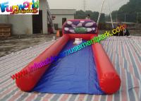 China Customized 7m x 2m Inflatable Bowling Alley Game for Kids with 0.55mm PVC Material and CE Certification for sale