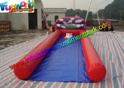 China Customized 7m x 2m Inflatable Bowling Alley Game for Kids with 0.55mm PVC Material and CE Certification for sale
