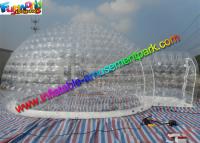 China Superior Safe Inflatable Transparent Tent Clear 6.6m Inflatable Bubble Tent for sale