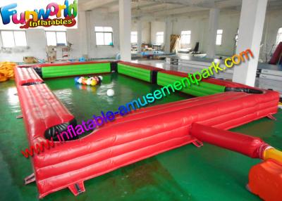 China 0.55mm PVC Tarpaulin Inflatable Snooker Table Football Game 7.8x4.8m for sale