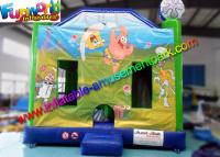 China Sponge Bob Inflatable Bouncer Slide , Inflatable Jumping Slide With High Quality for sale