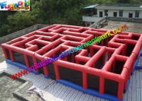 China Commercial Inflatable Laser Tag Maze 12x9x2m Durable PVC Sports Game for Amusement Parks for sale